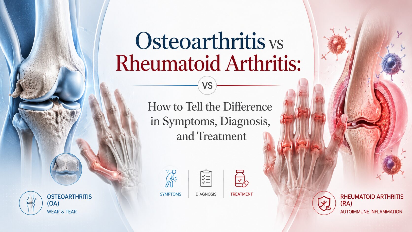 Osteoarthritis vs Rheumatoid Arthritis: Differences (2026)
